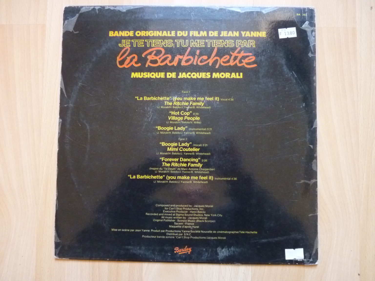 La Barbichette - Jacques Morali - bande originale du film de Jean Yanne ...